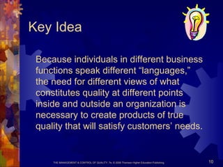 Chapter 1 TQM Introduction to Quality | PPT