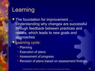 Chapter 1 TQM Introduction to Quality | PPT