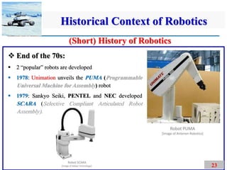 Chapter 1 Introduction to Robotics.pdfHistorical context of robotics ...