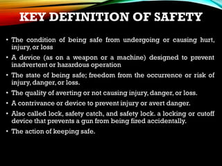 Chapter 1 Introduction to Safety, Security and First Aid (FASS) | PDF