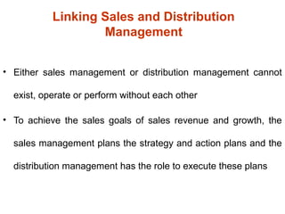 Chapter 1 introduction to sales and distribution management | PPT