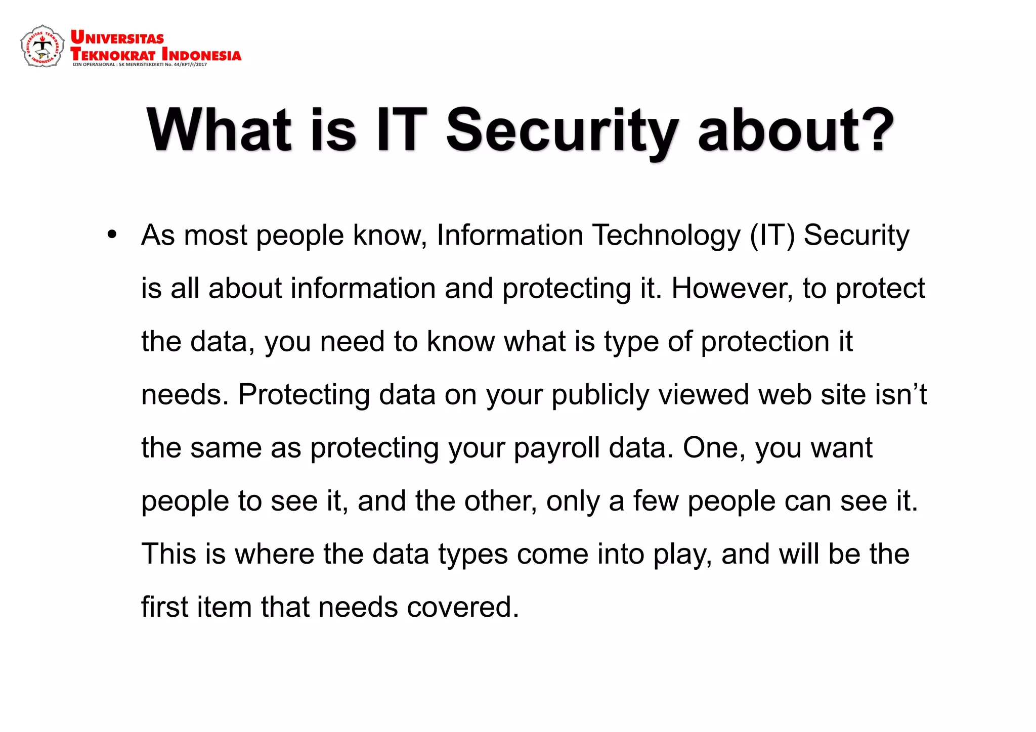 Chapter 1 introduction to security | PPT