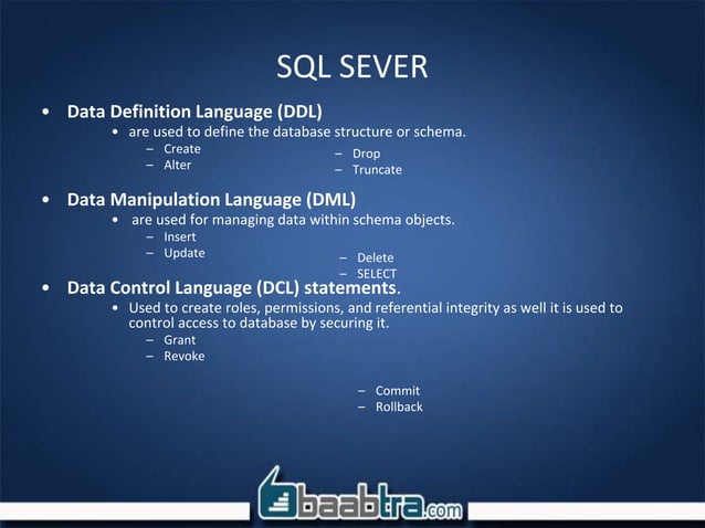 Chapter 1 introduction to sql server | PPTX | Databases | Computer Software and Applications