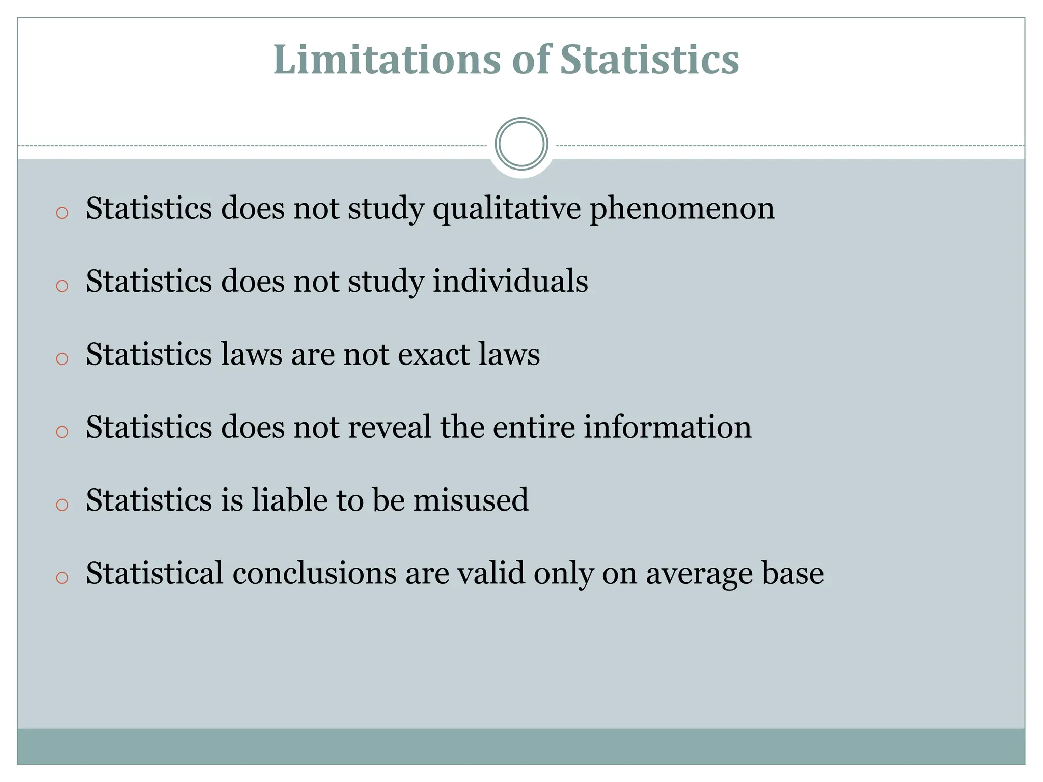 Chapter 1 Introduction to statistics, Definitions, scope and ...