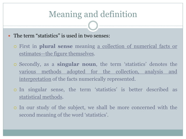 Chapter 1 Introduction to statistics, Definitions, scope and limitations.pptx