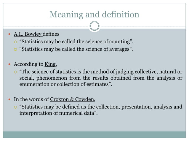 Chapter 1 Introduction to statistics, Definitions, scope and limitations.pptx