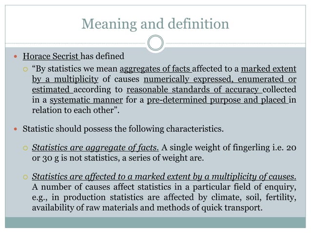 Chapter 1 Introduction to statistics, Definitions, scope and limitations.pptx