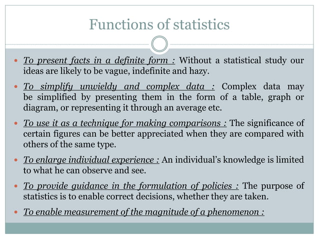 Chapter 1 Introduction to statistics, Definitions, scope and limitations.pptx