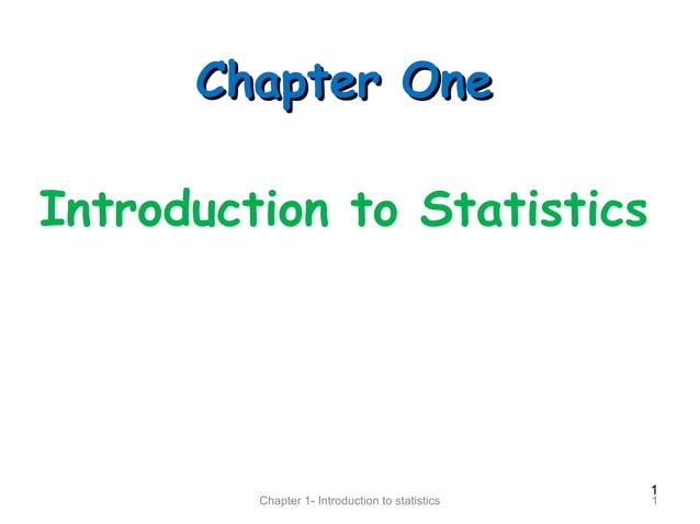 Chapter 1 introduction to statistics for engineers 1 (1) | PPT ...