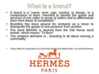 Chapter 1 (introduction to strategic brand management) | PPT