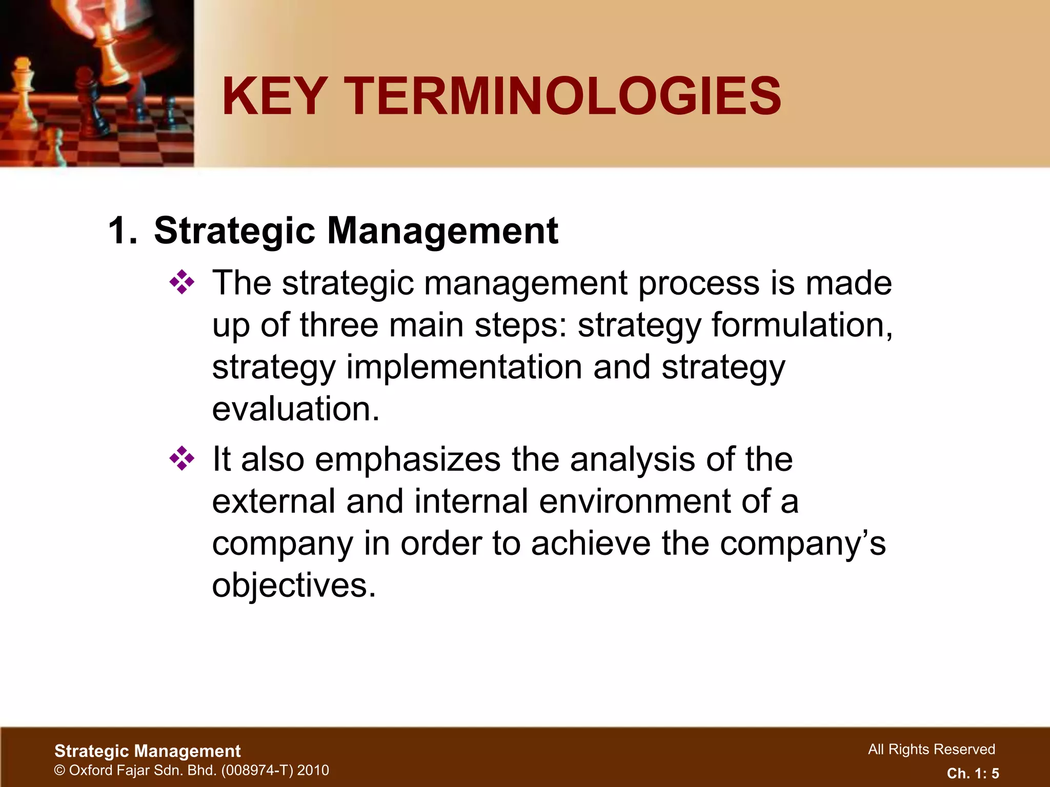 Chapter 1 Introduction to Strategic Management.ppt | Business ...