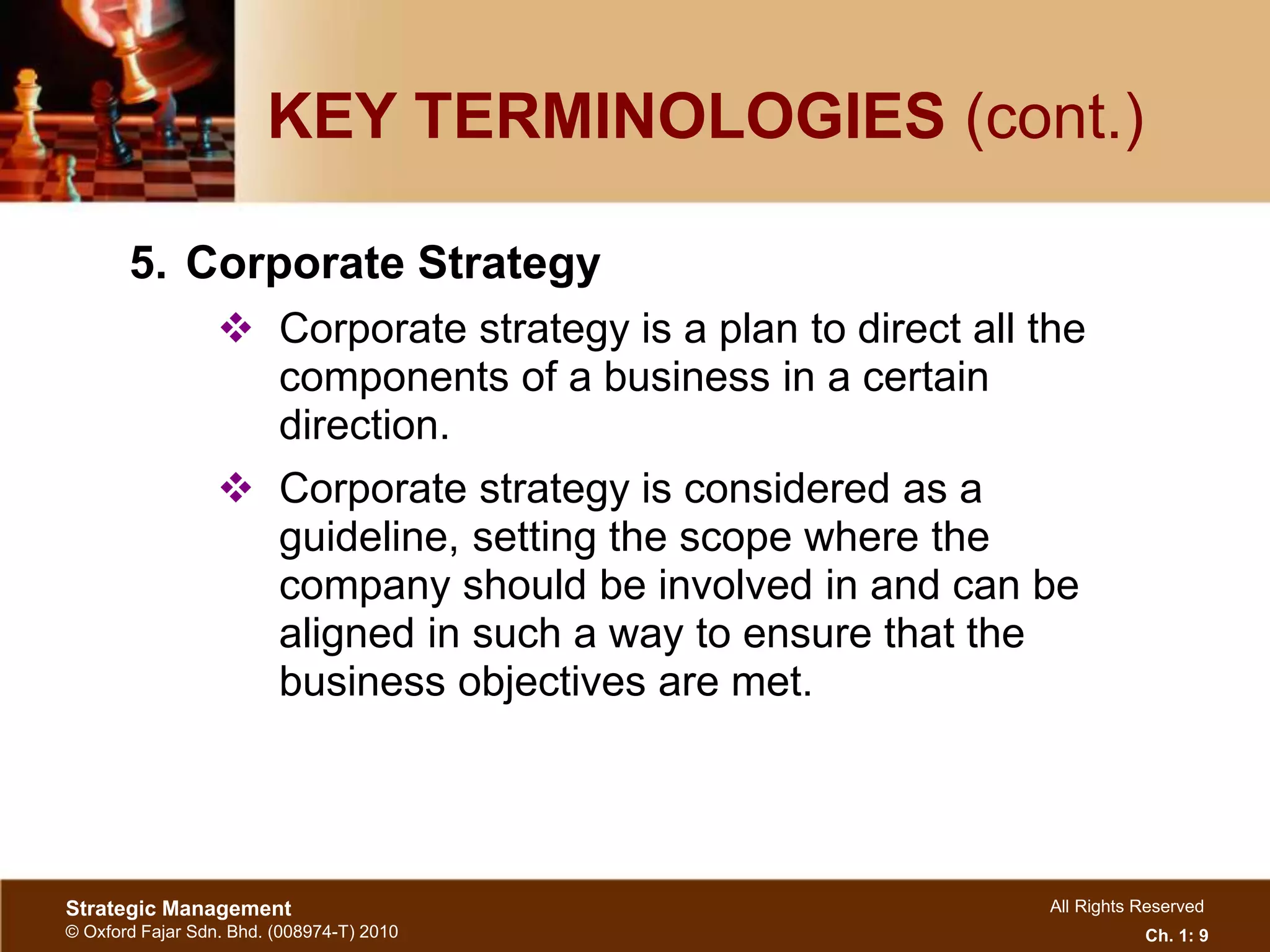 Chapter 1 Introduction to Strategic Management.ppt | Business ...