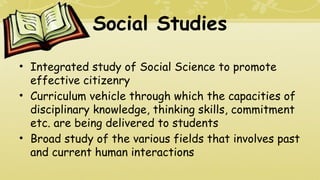 Introduction to the Teaching Social Studies | PPTX