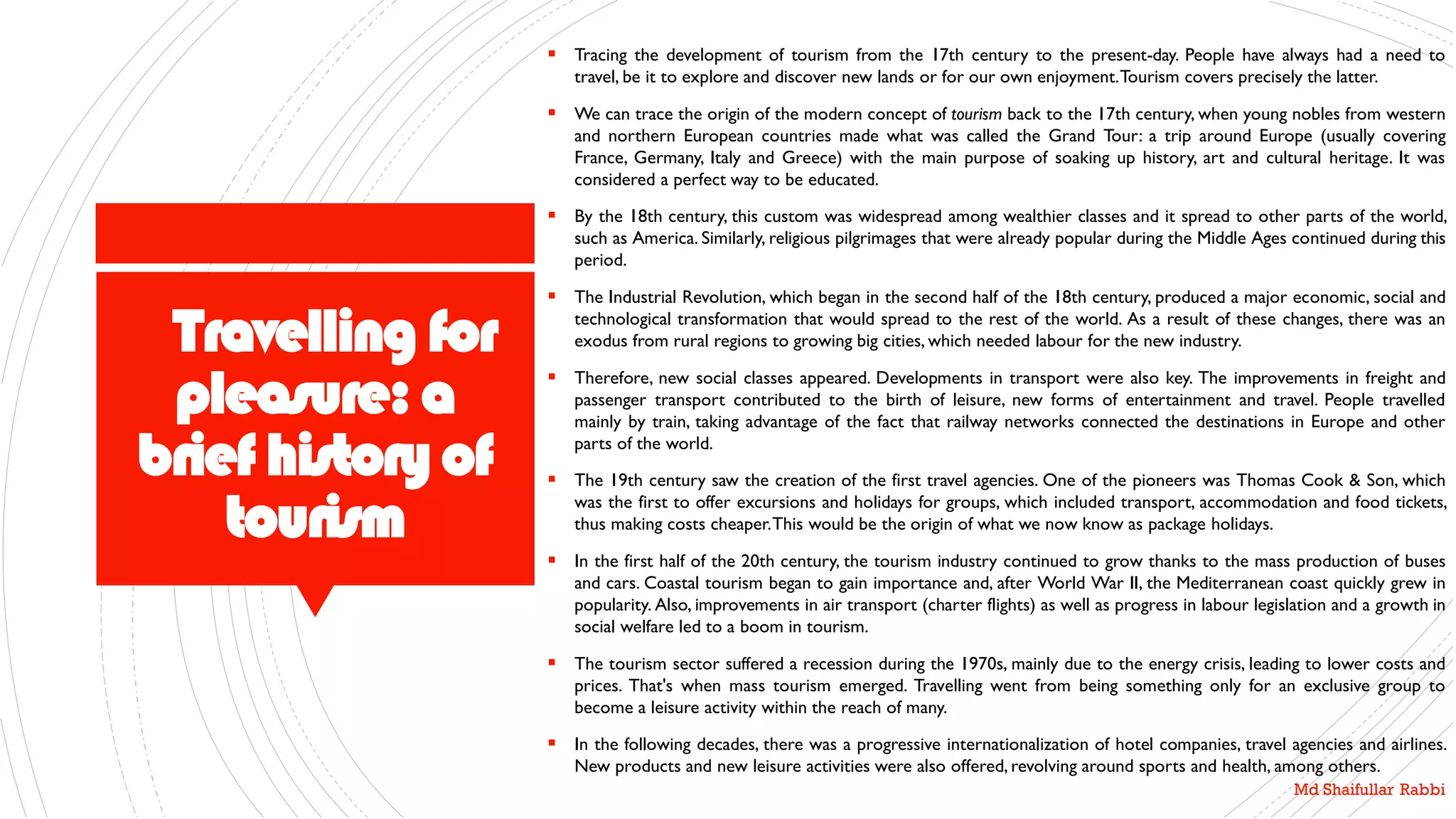 Chapter 1 : Introduction to Travel and Tourism | PPT