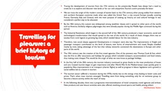 Chapter 1 : Introduction to Travel and Tourism | PPT