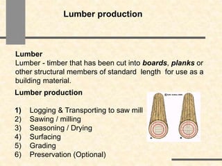 chapter 1 lecture 06 -timber.ppt | Woodworking | Arts and Crafts