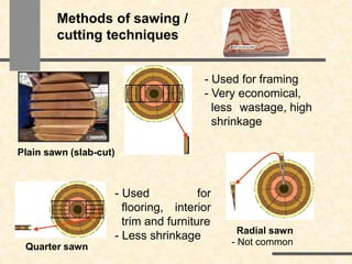 chapter 1 lecture 06 -timber.ppt | Woodworking | Arts and Crafts