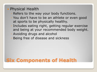 Chapter 1 lecture notes | PDF | Wellness | Healthy Living
