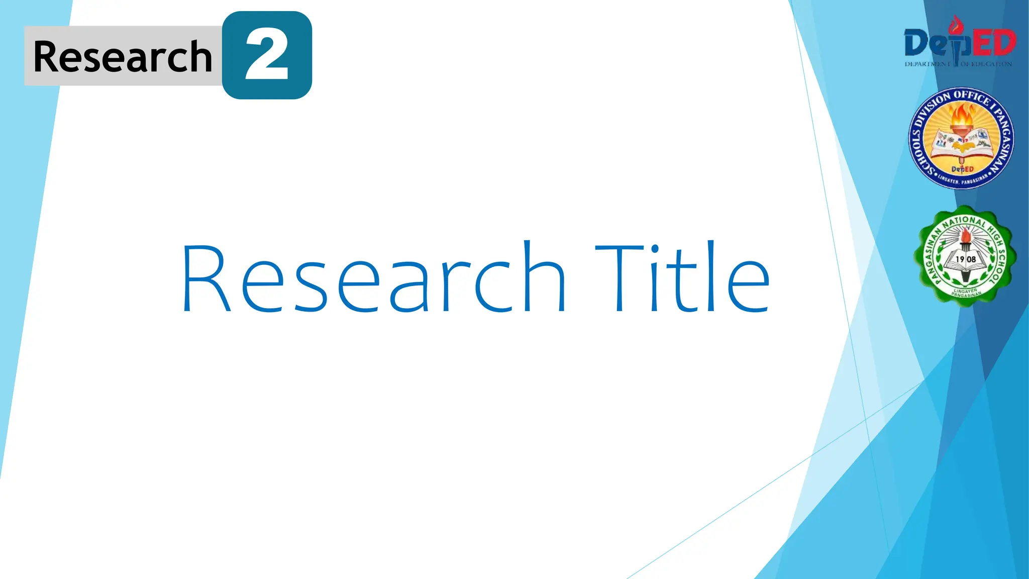 Research Title, Background of the Study, Statement of the Problem ...