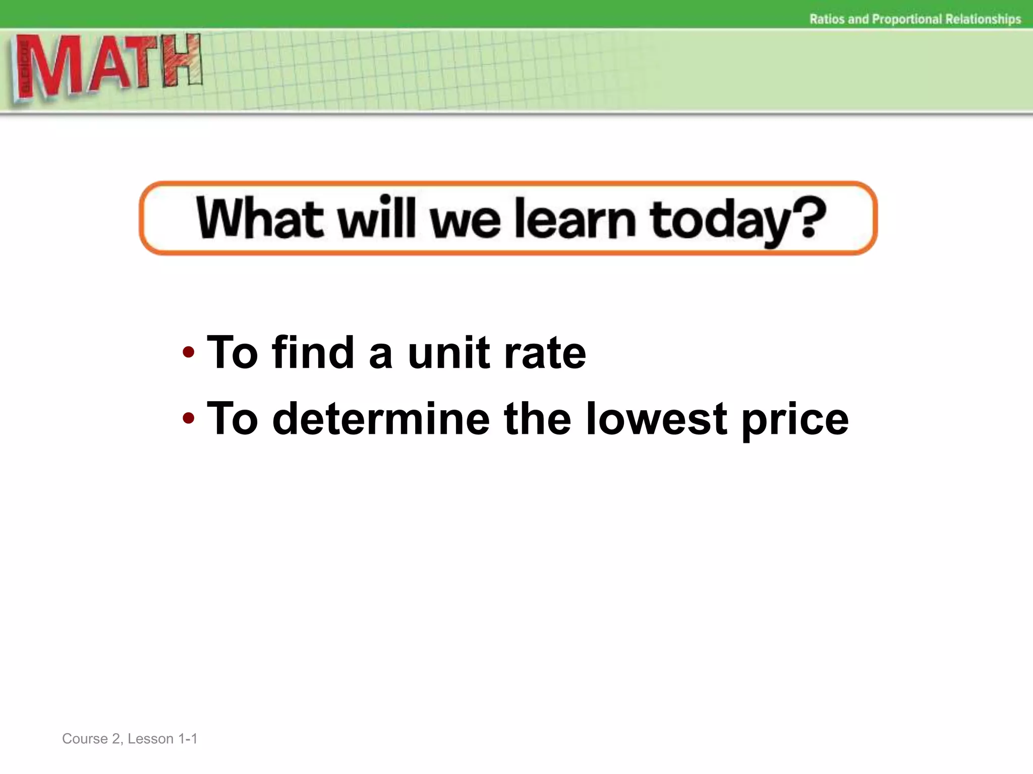 (7) Lesson 1.1 - Rates | PPTX