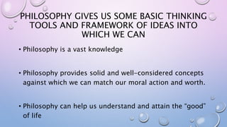 Chapter 1 lesson1 the meaning of philosophy | PPTX