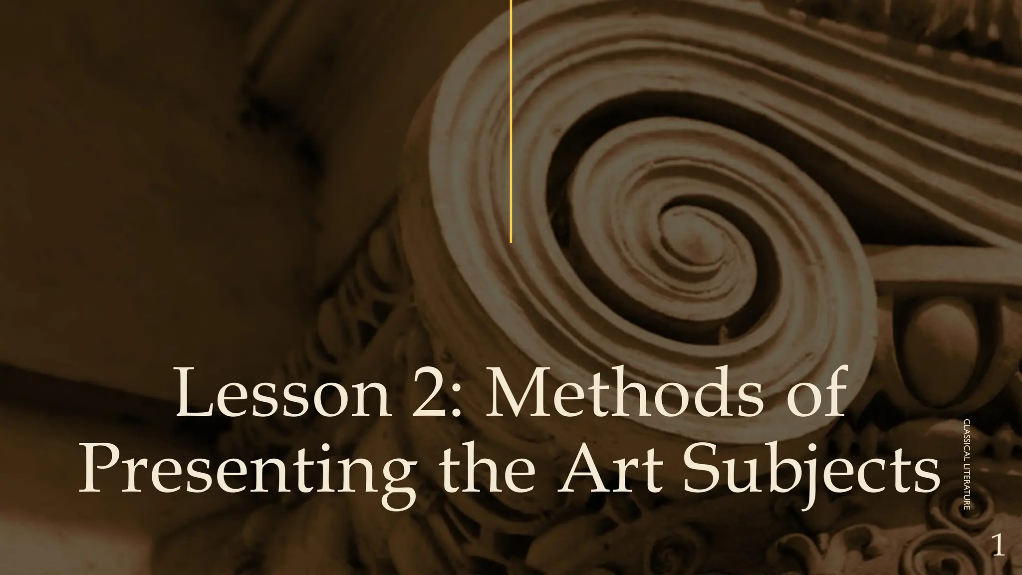 Methods of Presenting the Art in the Art Appreciation Subject | PPTX