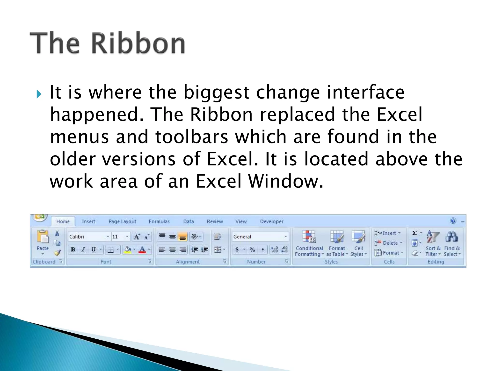 Chapter 1 lesson 2 MS Excel and its Interface | PPTX