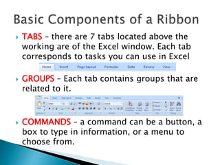 Chapter 1 lesson 2 MS Excel and its Interface | PPTX