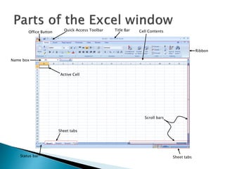 Chapter 1 lesson 2 MS Excel and its Interface | PPTX