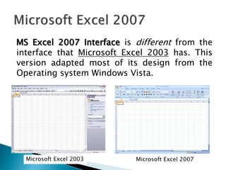 Chapter 1 lesson 2 MS Excel and its Interface | PPTX