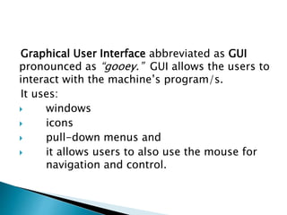 Chapter 1 lesson 2 MS Excel and its Interface | PPTX