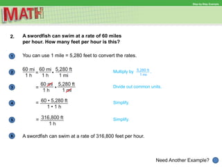 (7) Lesson 1.3 - Convert Unit Rates | PPT