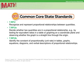 (7) Lesson 1.4 - Proportional and Nonproportional Relationships | PPTX