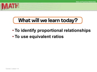 (7) Lesson 1.4 - Proportional and Nonproportional Relationships | PPTX