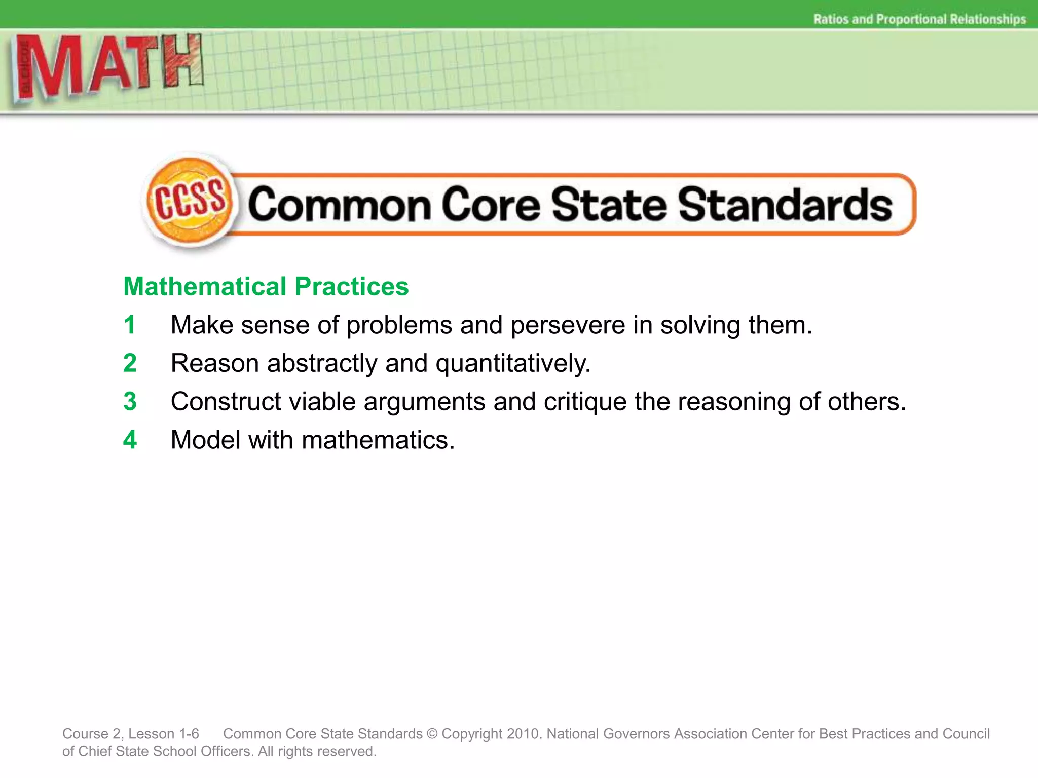 (7) Lesson 1.6 - Solve Proportional Relationships | PPTX