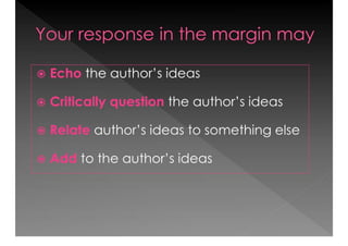 Chapter 1 Linking Reading And Writing | PDF