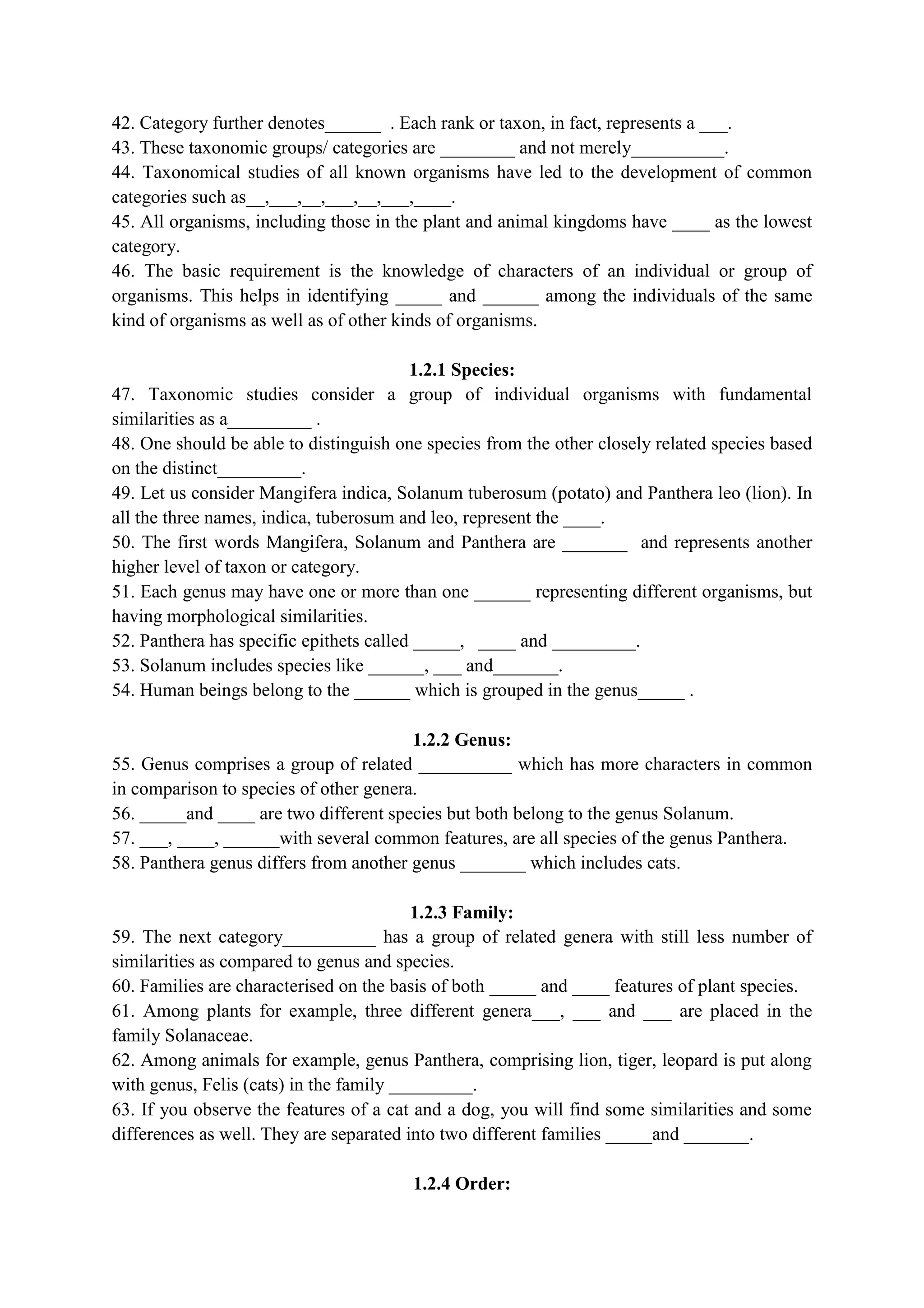 Living world: Diversity of living organisms | PDF