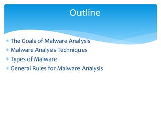 Chapter 1 malware analysis primer | PPT