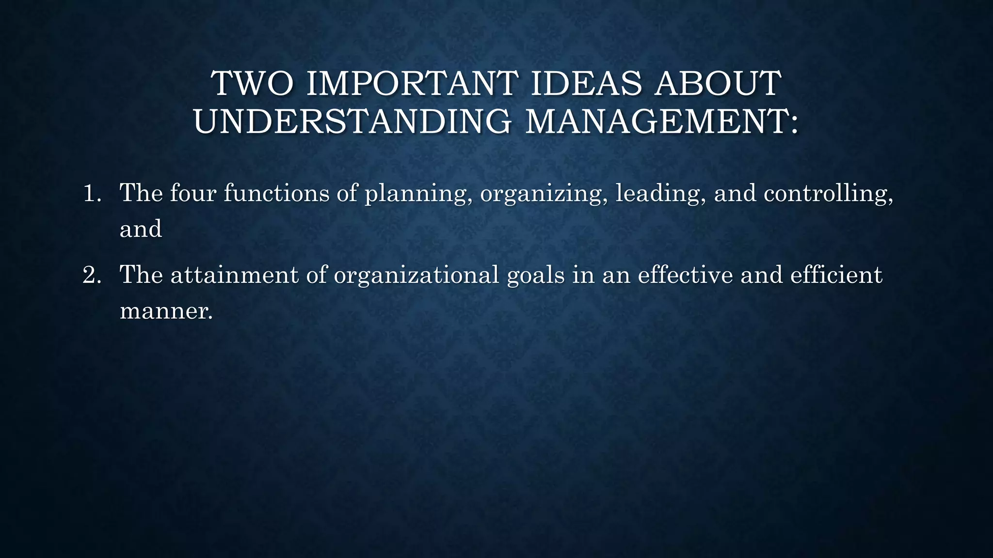 Chapter 1 management and manager | PPTX