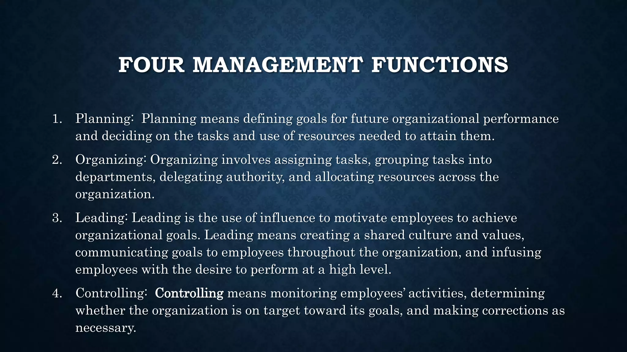 Chapter 1 management and manager | PPTX