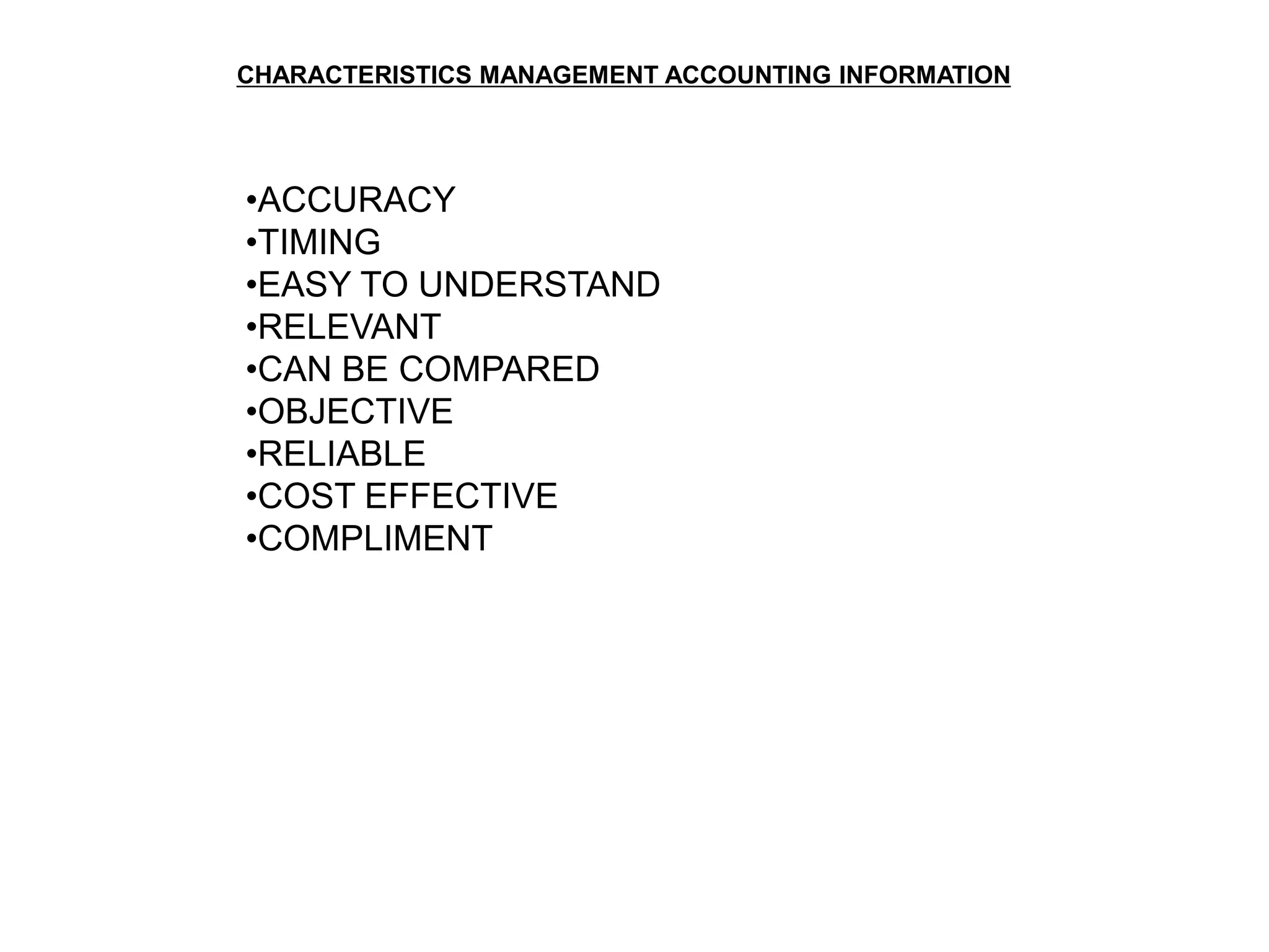 management accounting chapter one | PPTX