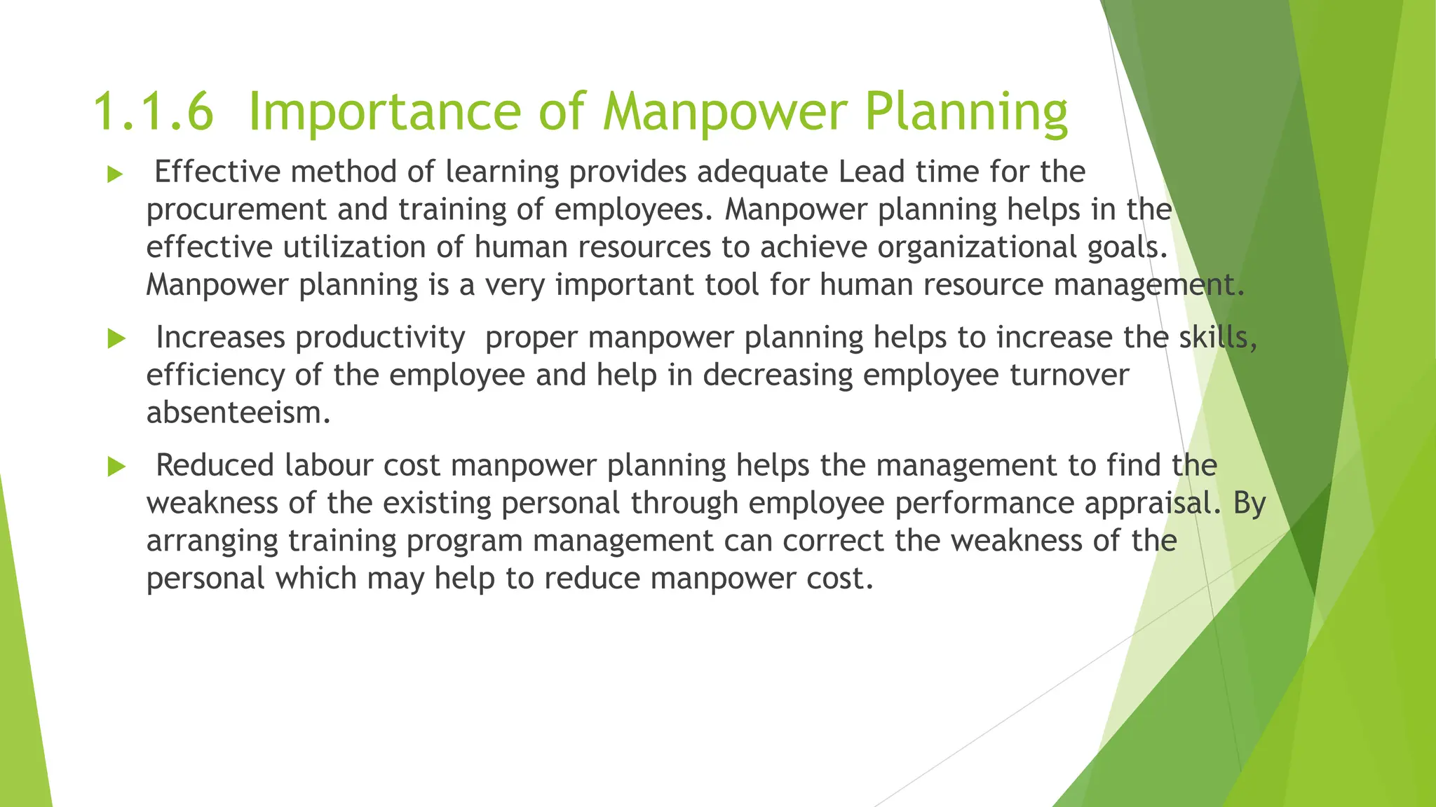 CHAPTER 1 MANPOWER PLANNING.pptx1. To study and explain Process and ...