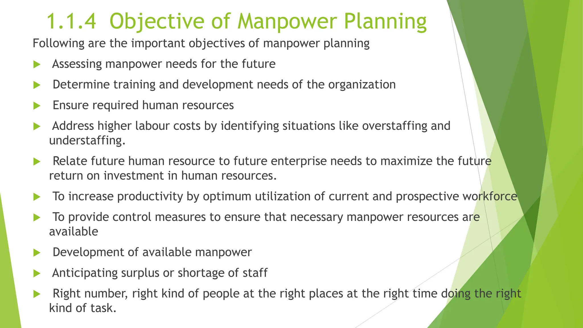 CHAPTER 1 MANPOWER PLANNING.pptx1. To study and explain Process and ...