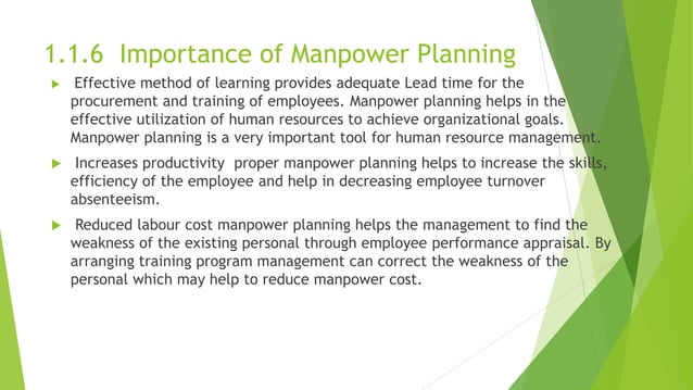 CHAPTER 1 MANPOWER PLANNING.pptx1. To study and explain Process and ...