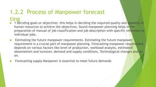 CHAPTER 1 MANPOWER PLANNING.pptx1. To study and explain Process and ...