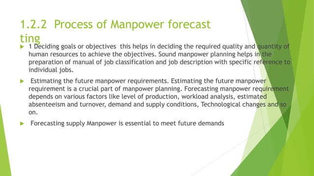 CHAPTER 1 MANPOWER PLANNING.pptx1. To study and explain Process and ...
