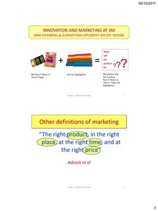 Chapter 1 market & marketing | PDF