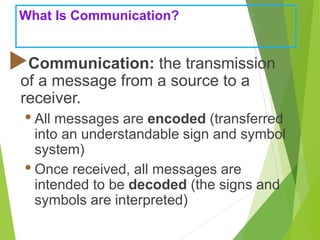 COMM 101H Chapter #1 | PPT