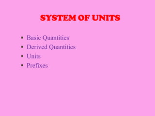 Chapter 1 measurements | PPTX
