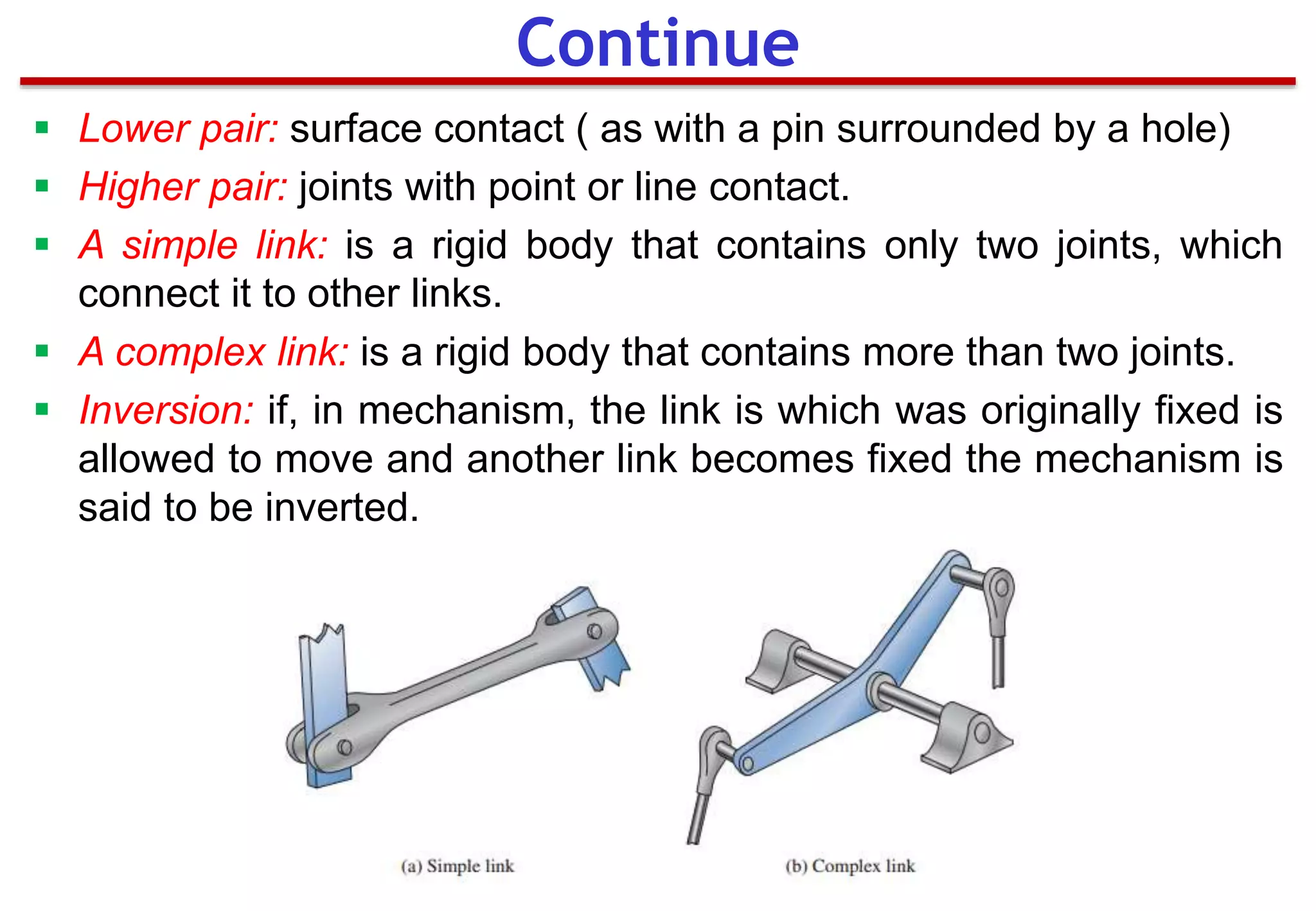 Chapter 1 Introduction to Mechanisms of Machinery | PPTX